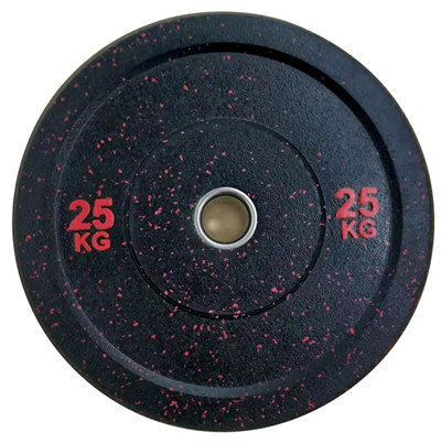 Custom logo fitness color fleck weight plate